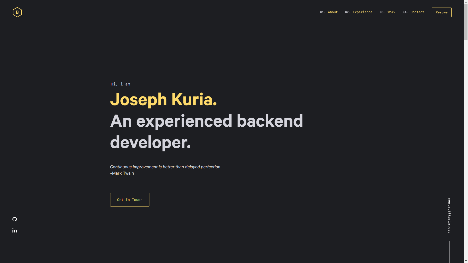 Joseph Kuria | Software Engineer